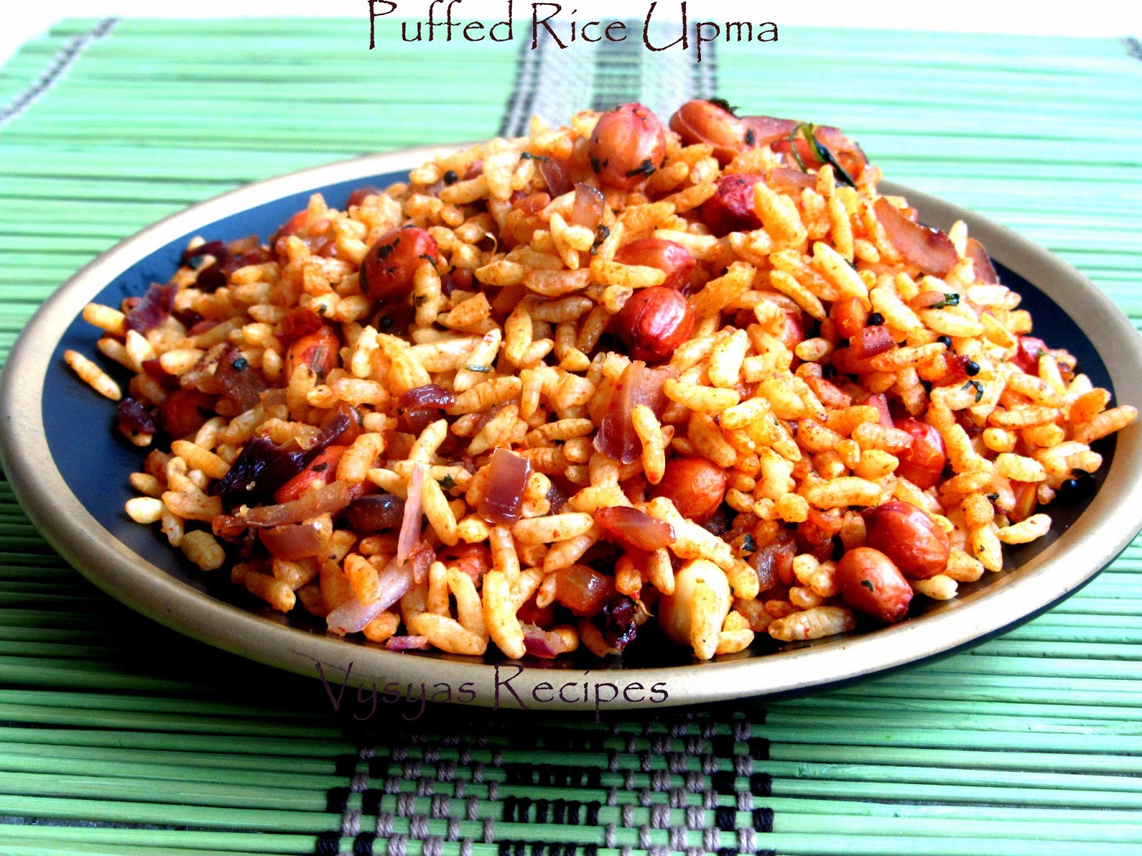 Vysya's Delicious Recipes: Pori Upma - maramaralu upma -Mandakki ...