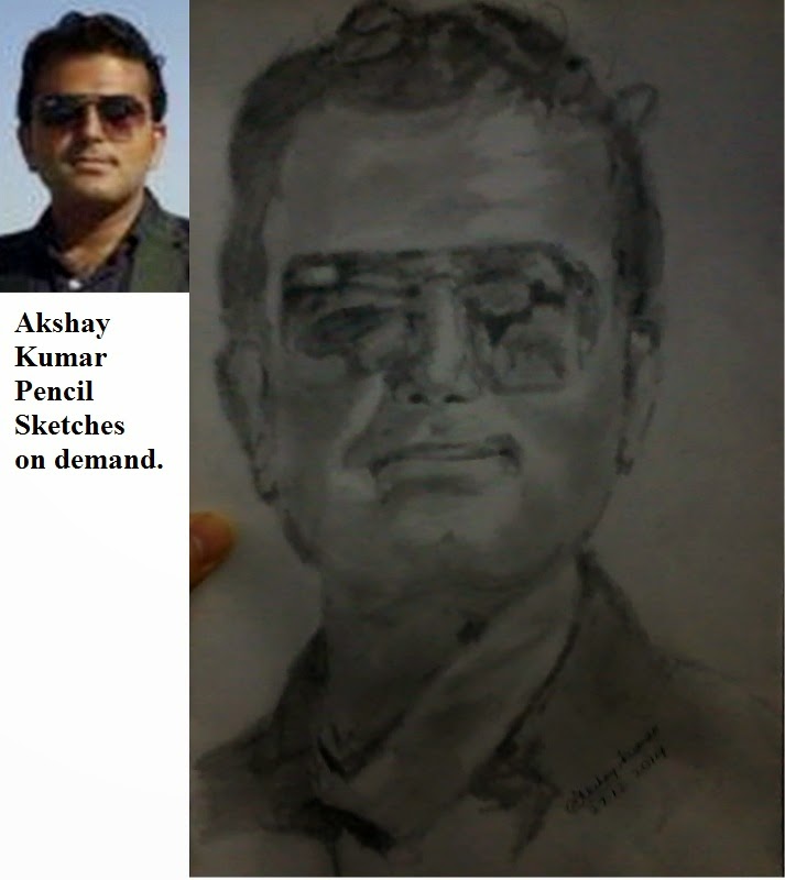 AKSHAY KUMAR: Pencil Drawing of Jain Kumar from Jodhpur by Akshay Kumar 373