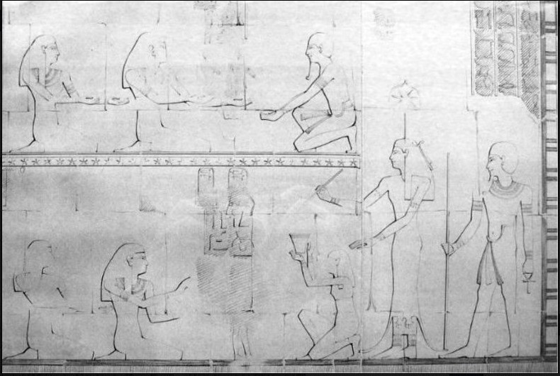 The Ancient Egypt: Hatshepsut's Divine Birth in the Mortuary temple of ...
