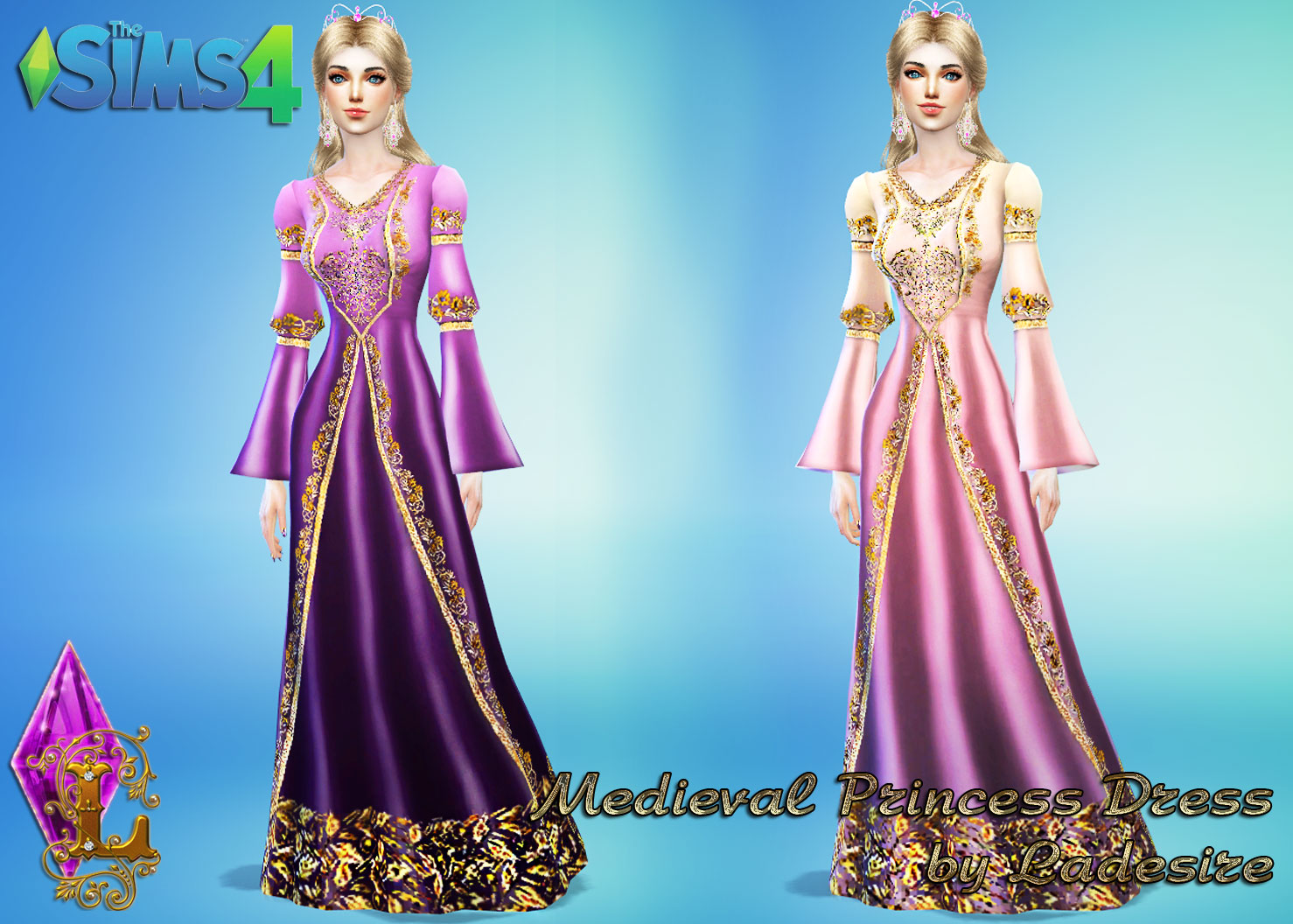 Ladesire's creative corner): TS4 - Medieval Princess Dress by Ladesire