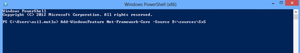 SQL Server 2012 Kurulumu Sırasında Alınan “Error while enabling Windows feature NetFx3” Hatası