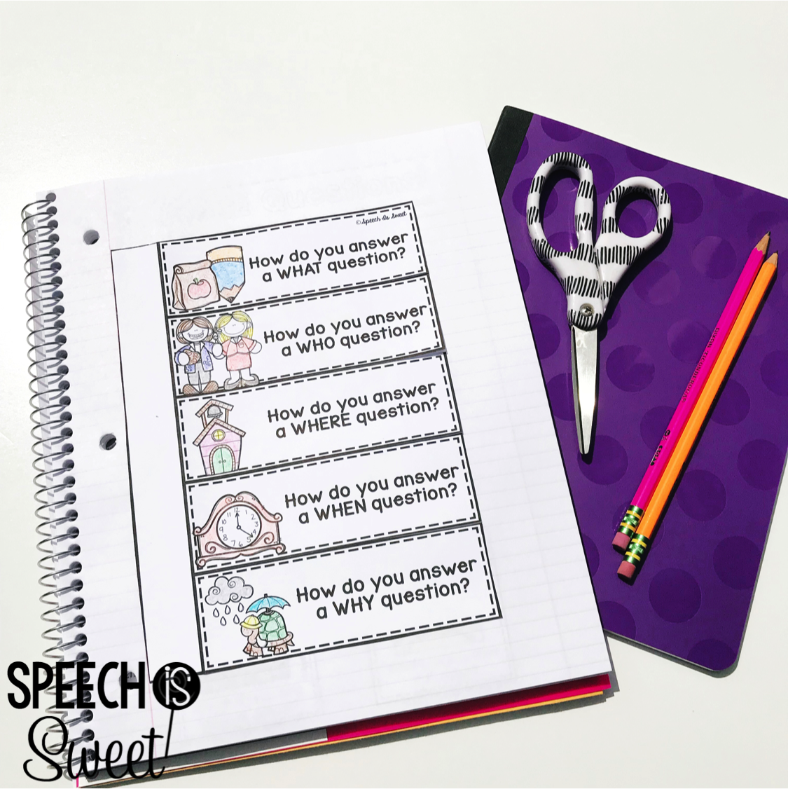 August Interactive Language Notebook - Speech is Sweet