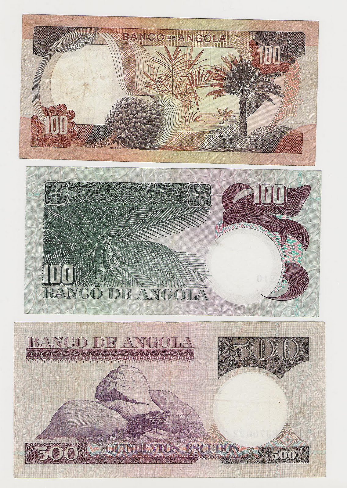 World Banknotes: a nice set of angola notes