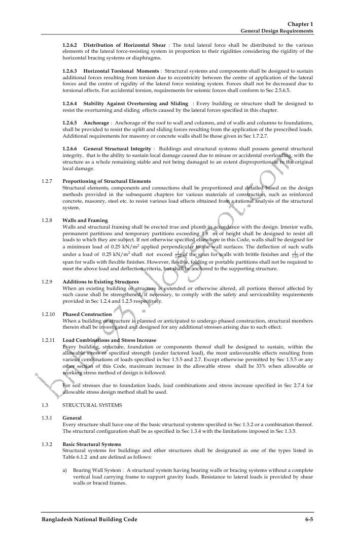 Bangladesh National Building Code: PART SIX: Chapter 1: General Design ...