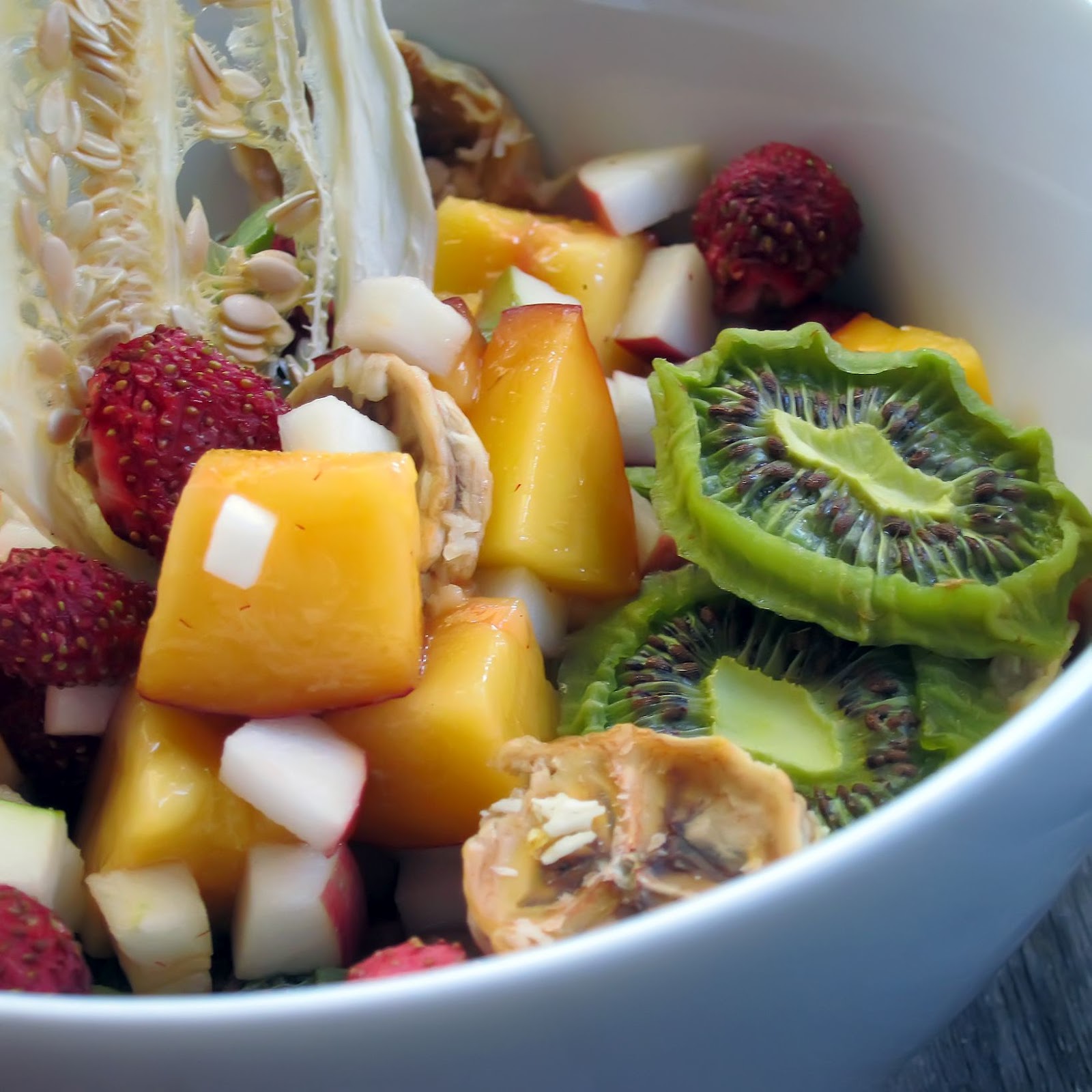 Chlorophylle en Lémurie intérieure: Fruits frais et fruits séchés