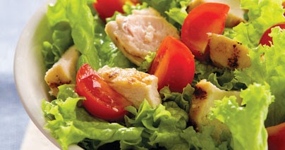 ensalada de pollo con lechuga, receta