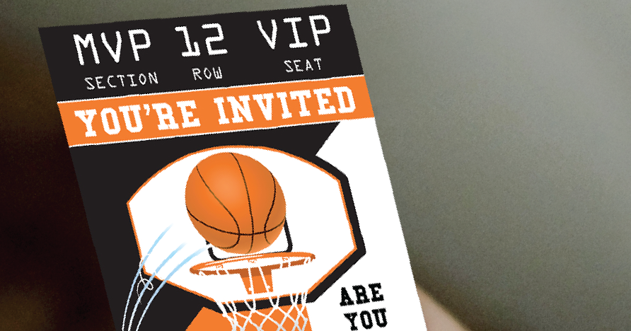 SimplyEverydayMe: {HAPPY MONDAY}... Basketball Ticket Invitation...