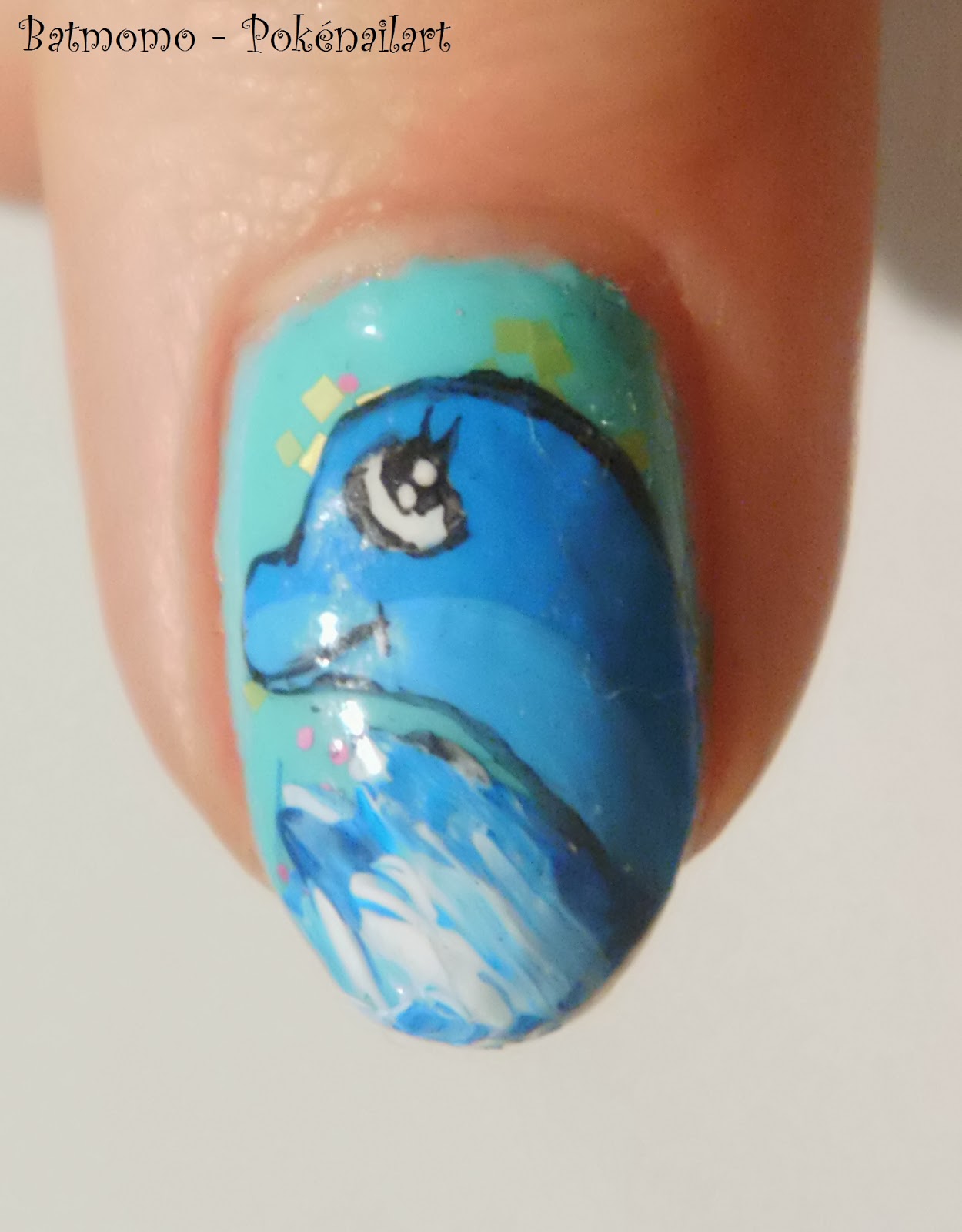 Pokénailart: NCC - Summer - dolphin manicure