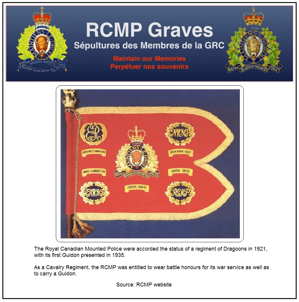 RCMP/GRC Grave Discovery & Information Website: www.rcmpgraves.com: The ...