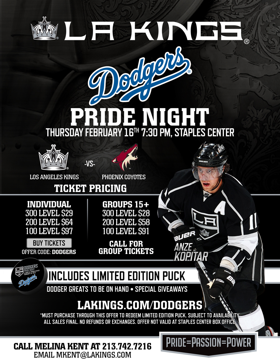 Dodgers Blue Heaven: Dodgers Pride Night with the Kings