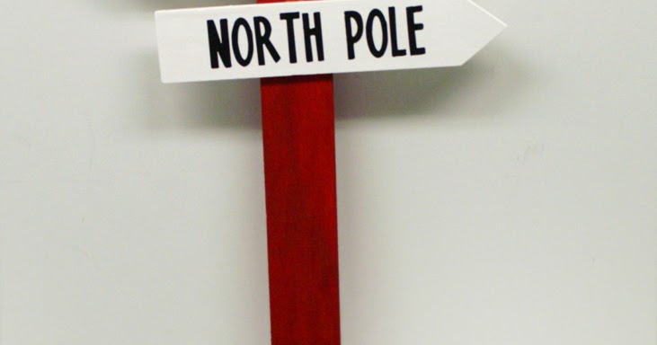 Ben Franklin Crafts and Frame Shop: DIY Santa's Workshop Directional Sign