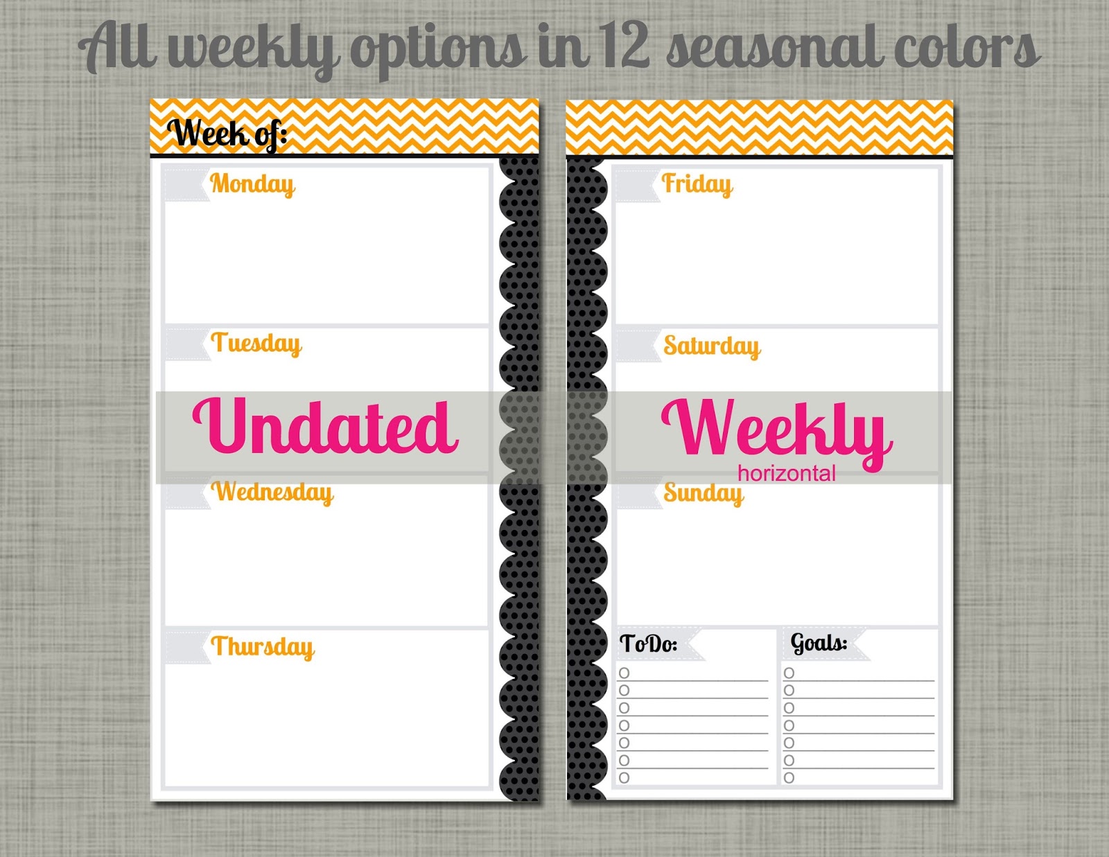 The Polka Dot Posie: NEW X-Small Personal Size Planner Pages for Your ...