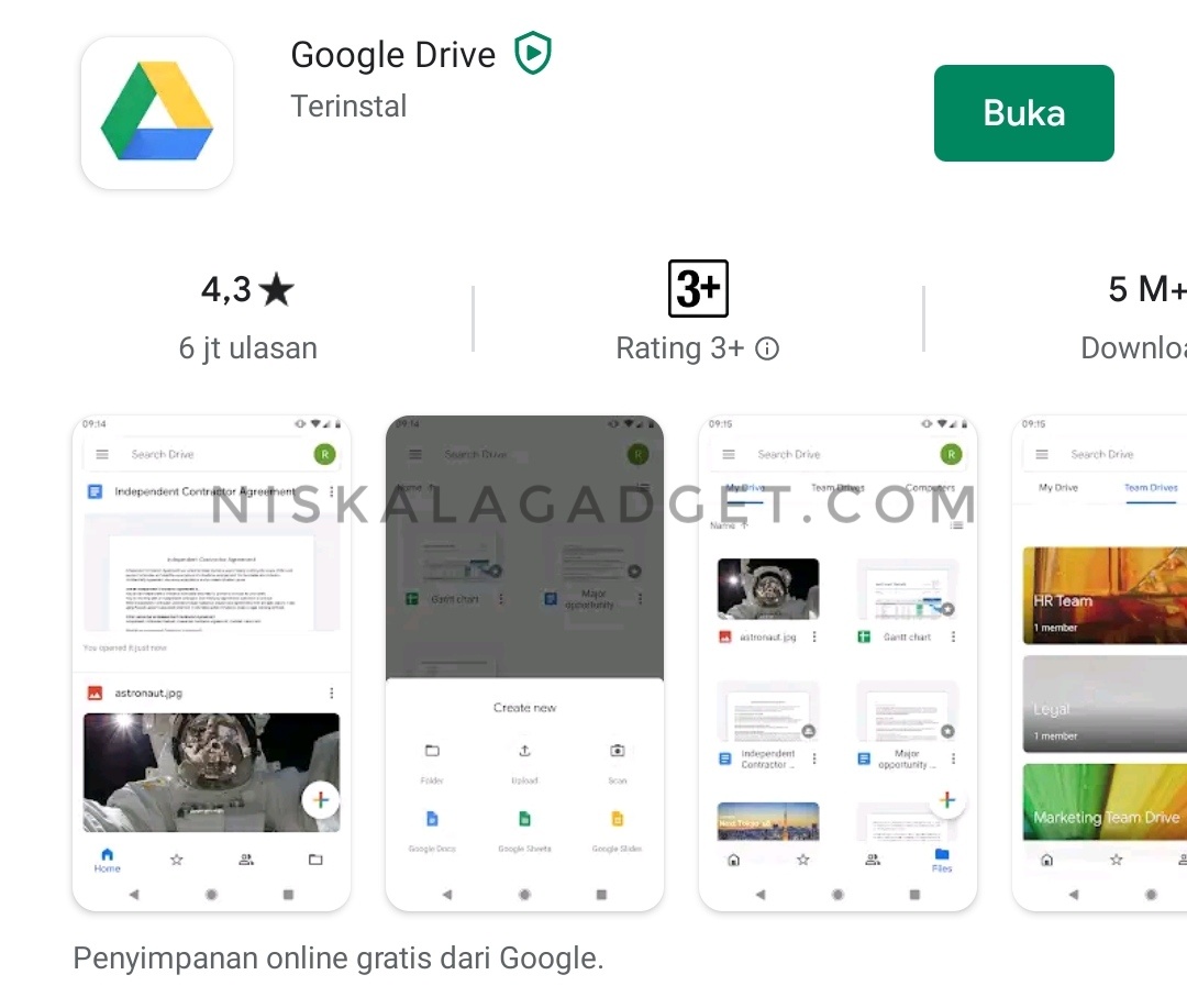 Cara Upload File Ke Google Drive Lewat HP - Niskala Gadget