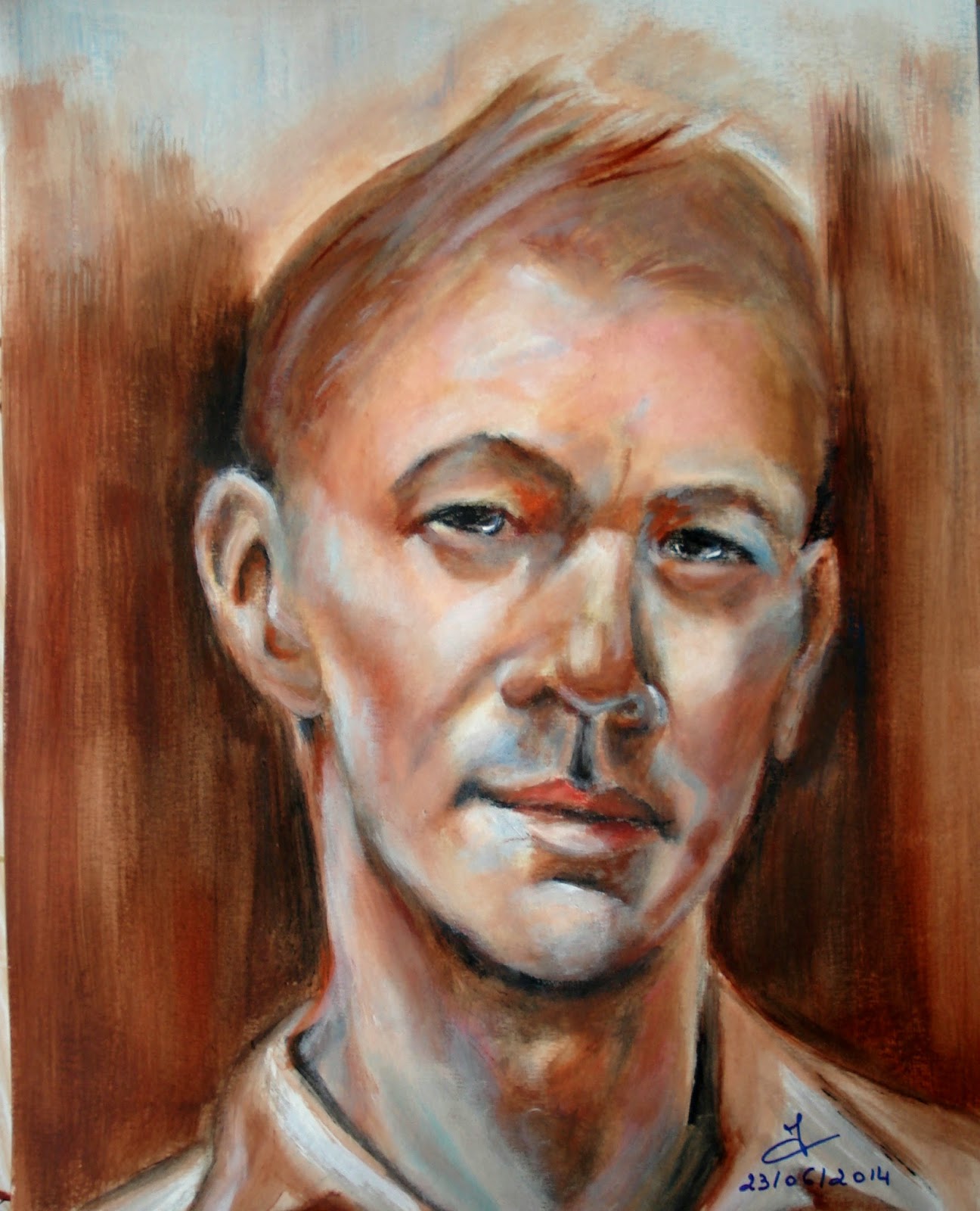 Portraits par Josette, acrylique, pastel, fusain.: portraits à l'acrylique