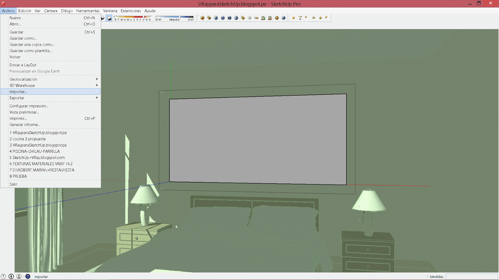 Renderizar con VRay 2.0 para SketchUp: Vinil plastificado