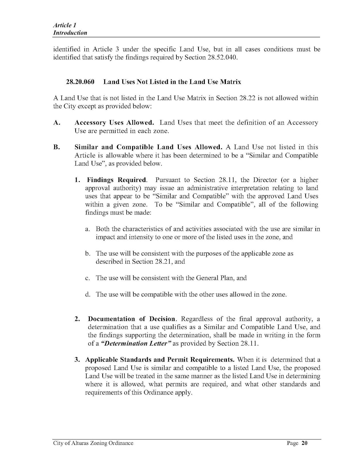 Andersen Planning: SAMPLE: Zoning Ordinance