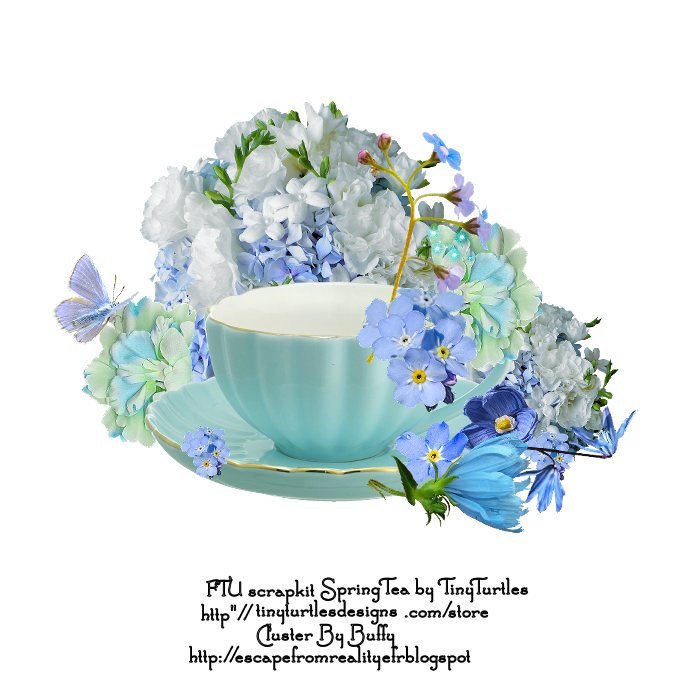 Escape From Reality Blog: FTU Cluster Frames "Spring Tea"