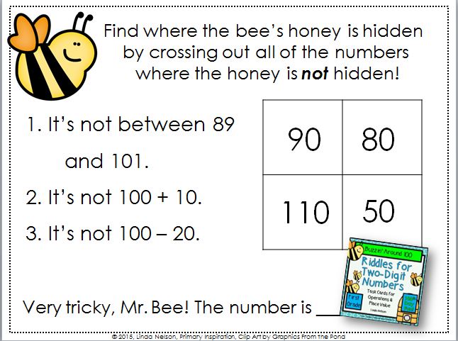 I Teach First: 1st Grade Teaching Resources: Number Elimination Riddles ...