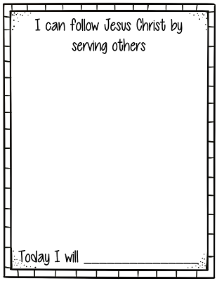 The Cozy Red Cottage: I can Follow Jesus Christ by Serving Others ...