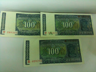 raja's coins sale: INDIA - OLD 100 RS NOTE SMALL - HIRAKUD DAM ON BACK ...