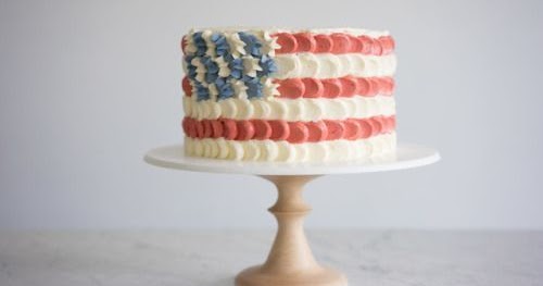 Content in a Cottage: Cake with Flag Icing