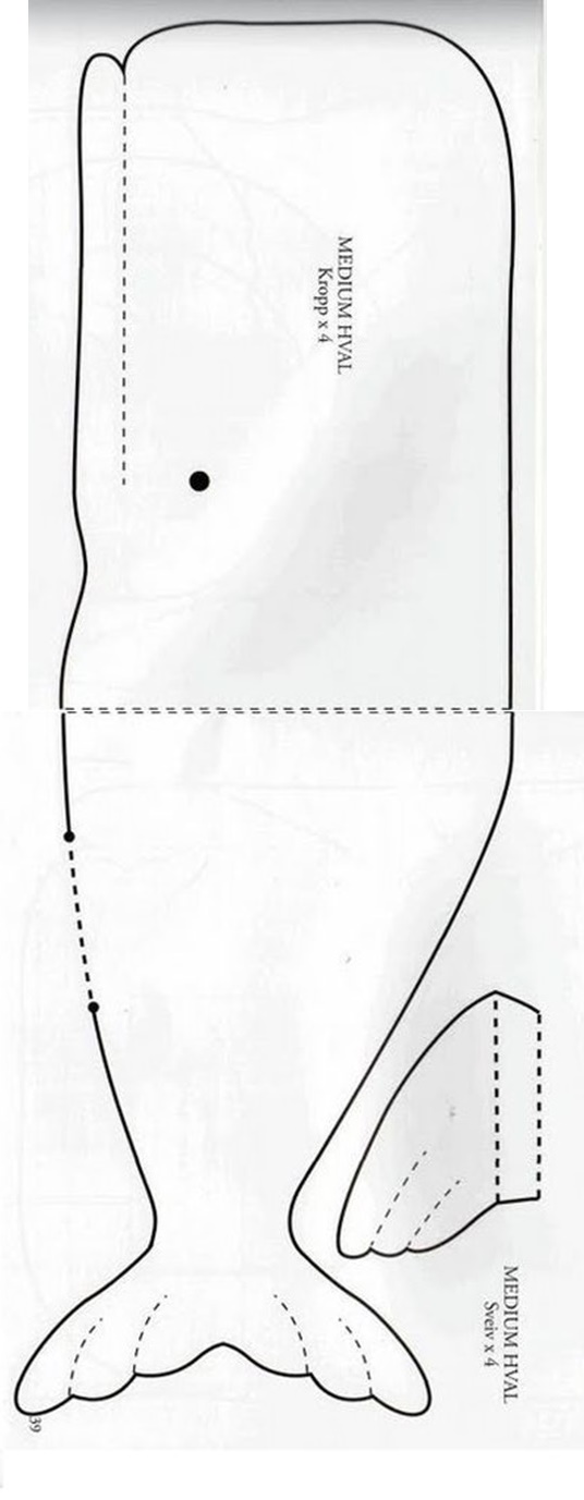Artesanato Passo a Passo e Molde: Baleias com moldes