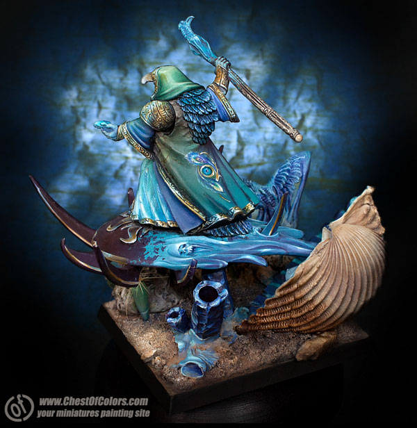 Painting Mum - Ańa's Blog: Chaos lord of Tzeentch on flying disc