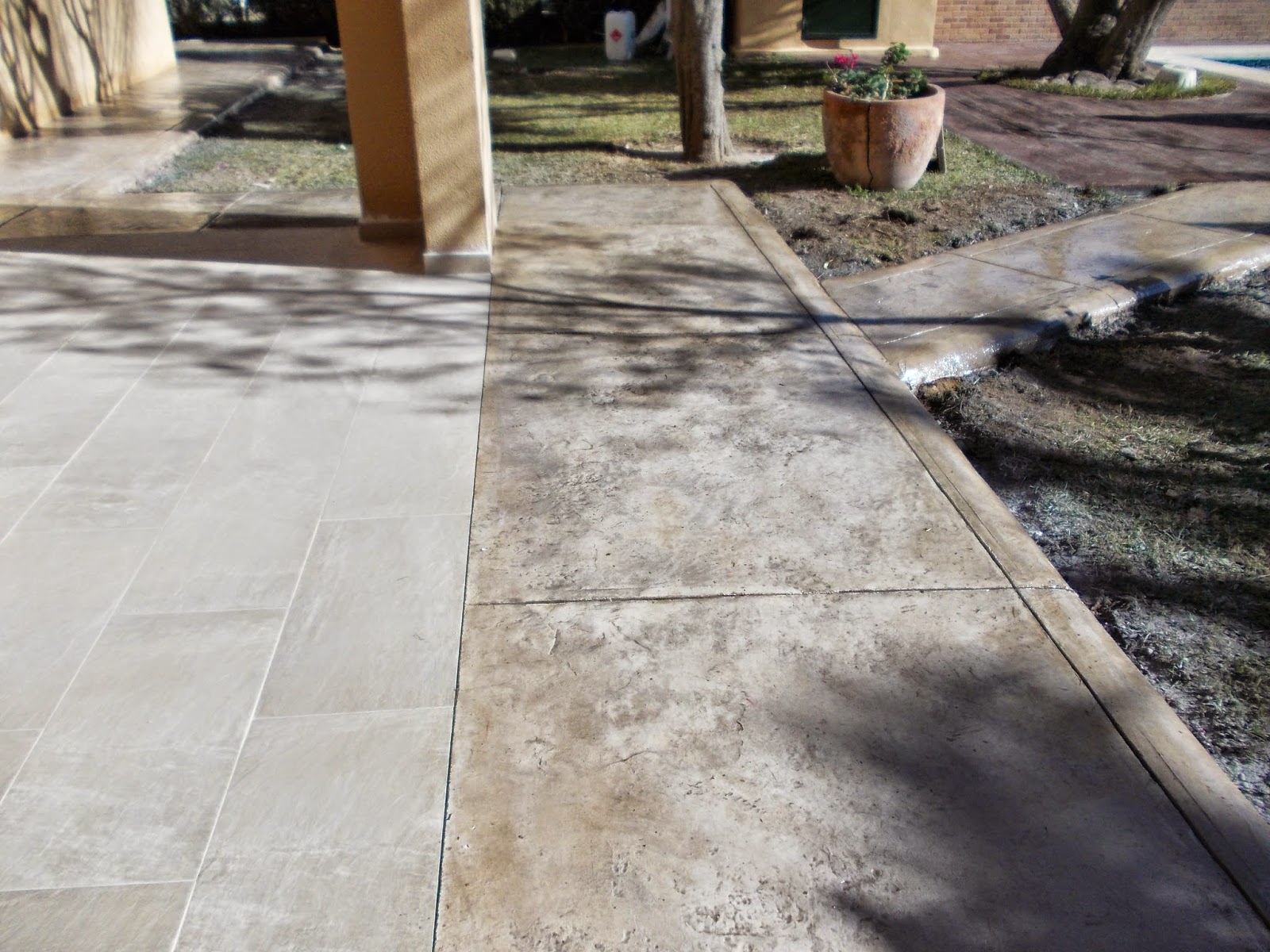 Pavimentos continuos de hormigón.Hormigón impreso: Pavimento continuo ...