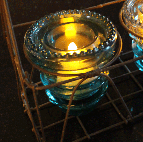Something Created Everyday: Repurposed Tea Light Holder