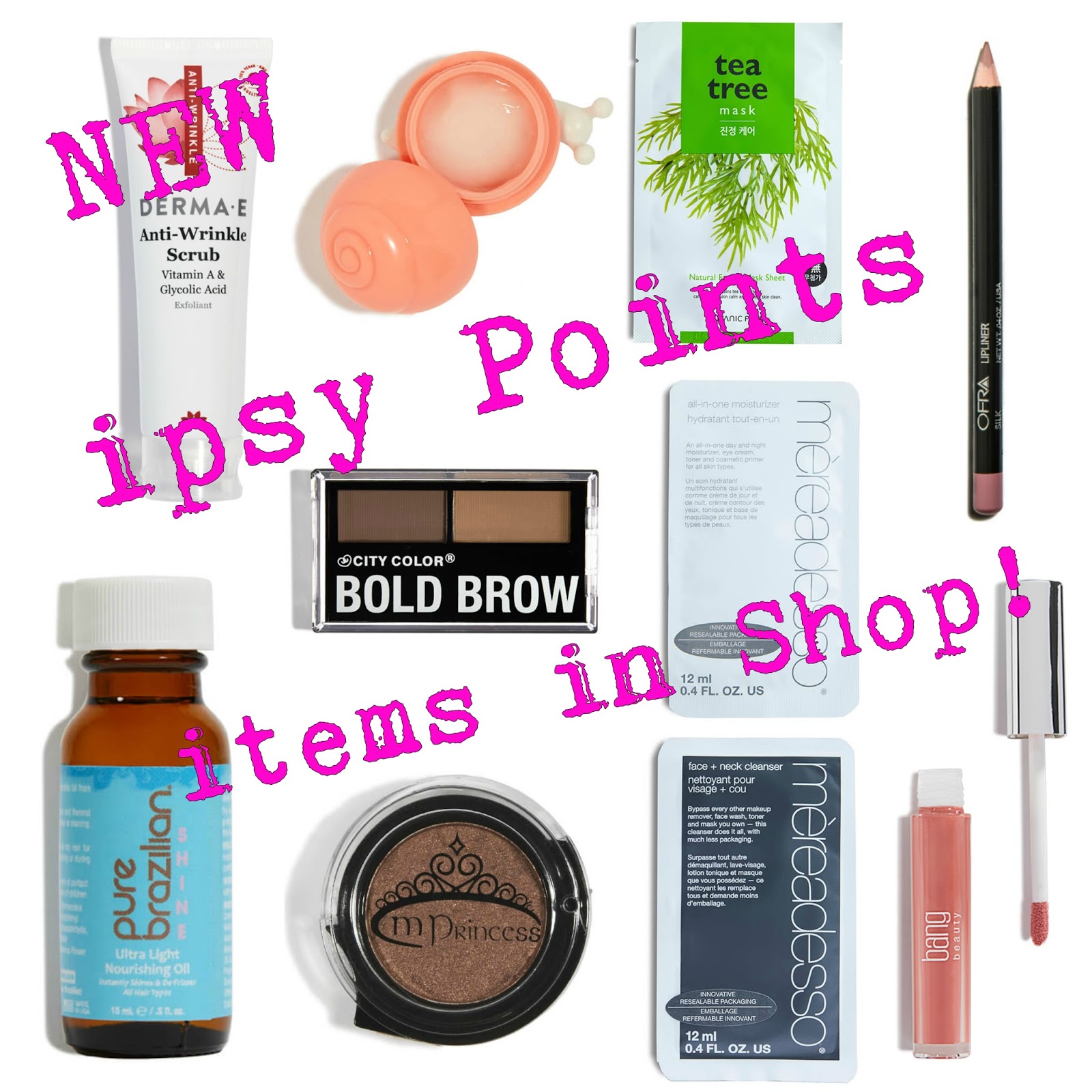 New ipsy Points Items in Shop - 2/2/2018