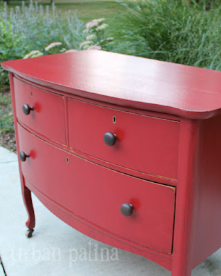 Urban Patina: Authentically Crafted Home + Gift: Red Vintage Dresser