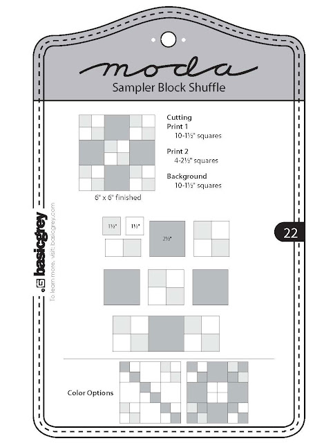 Quilters' Quarters: Moda Sampler Block Shuffle