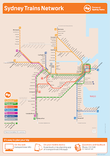 Sydney Connections: Sydney Trains map