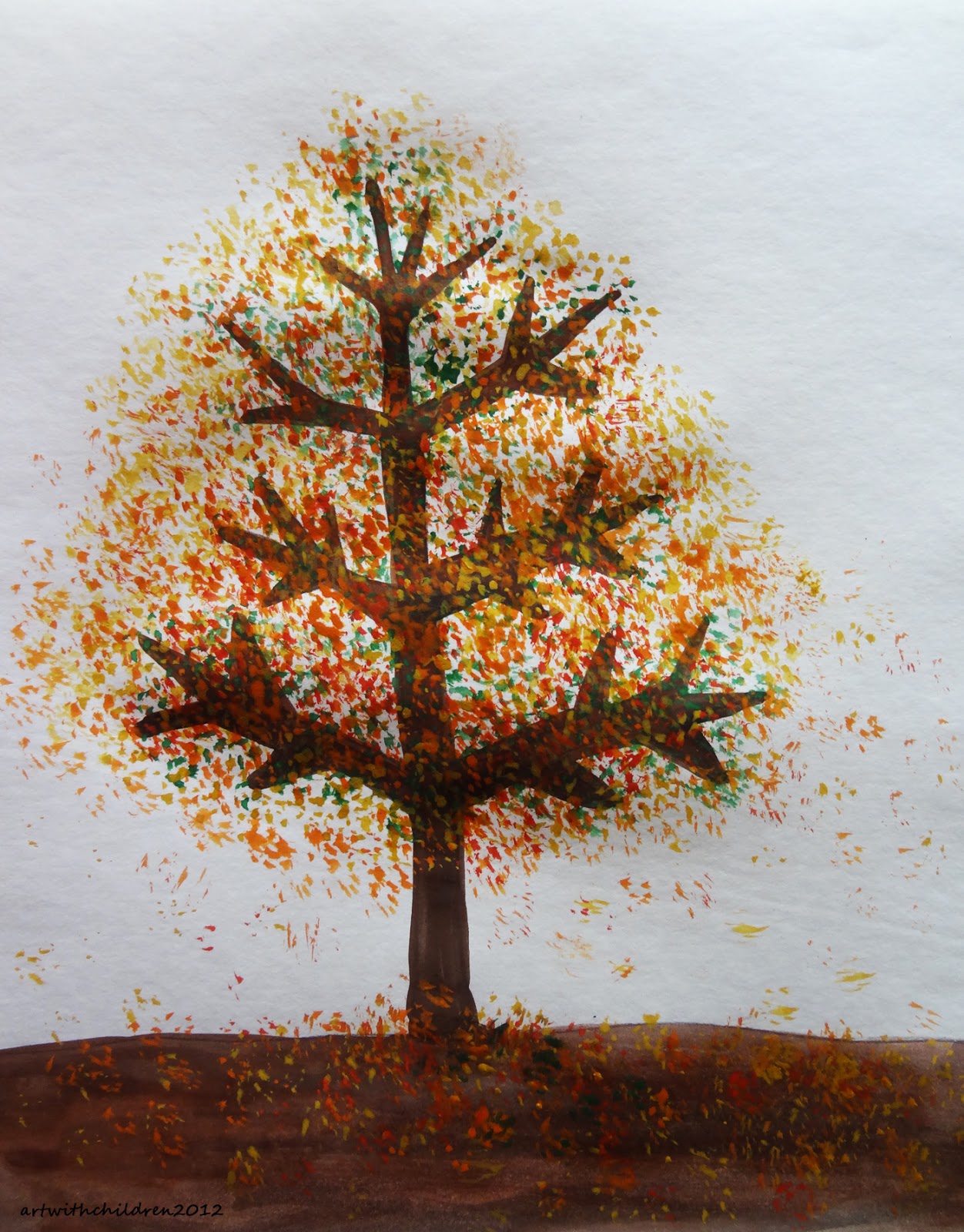 AUTUMN TREE PAINTING