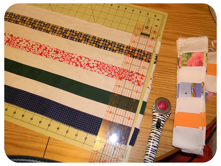 Scrappy Strip Patchwork Quilt Block Tutorial | Bull Rock Barn and Home