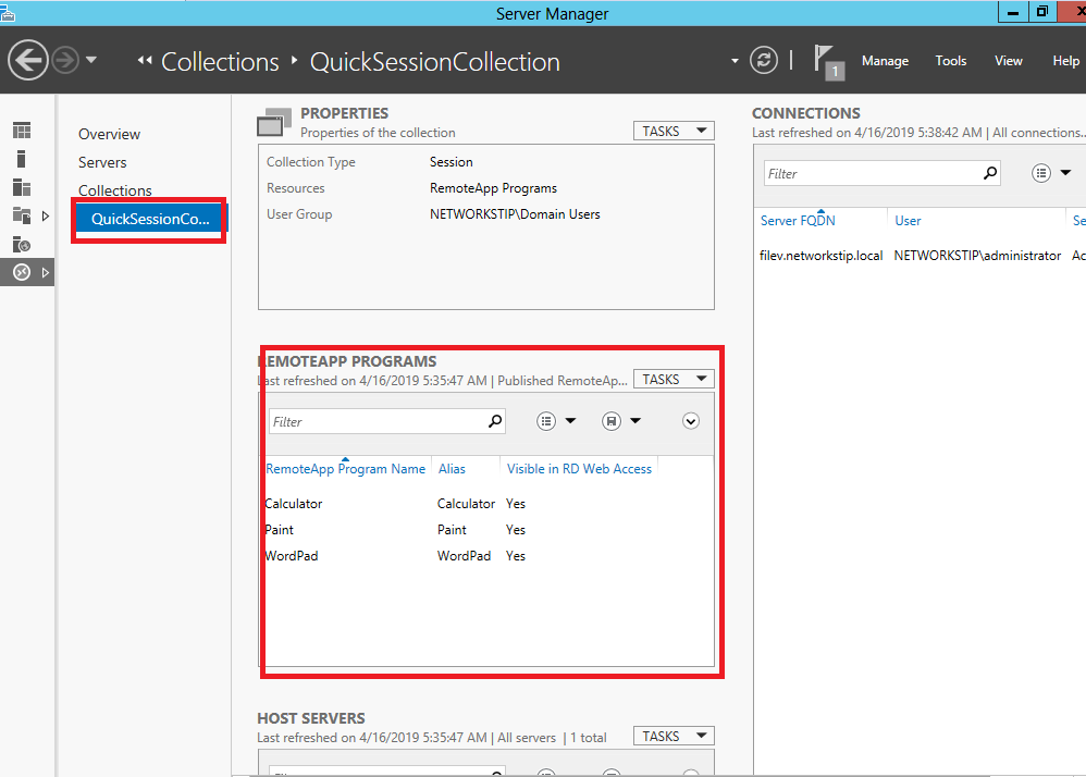 Windows Server 2012 Remote Desktop Service RDWeb Remote App Publishing - NETWORKSTIP Networking ...