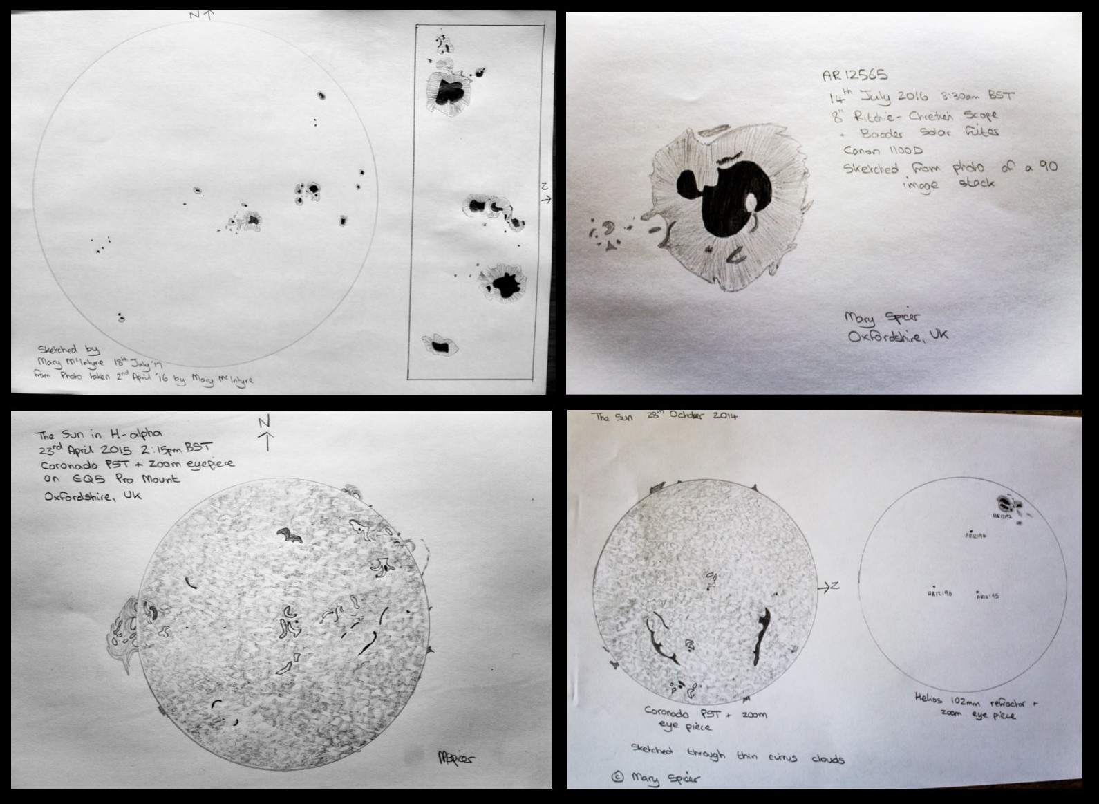 Mary's Astronomy/Science Blogs: Features of the Sun and How to Observe ...