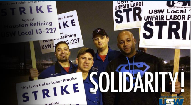 Facts For Working People: USW oil refinery strike: Strike them all ...