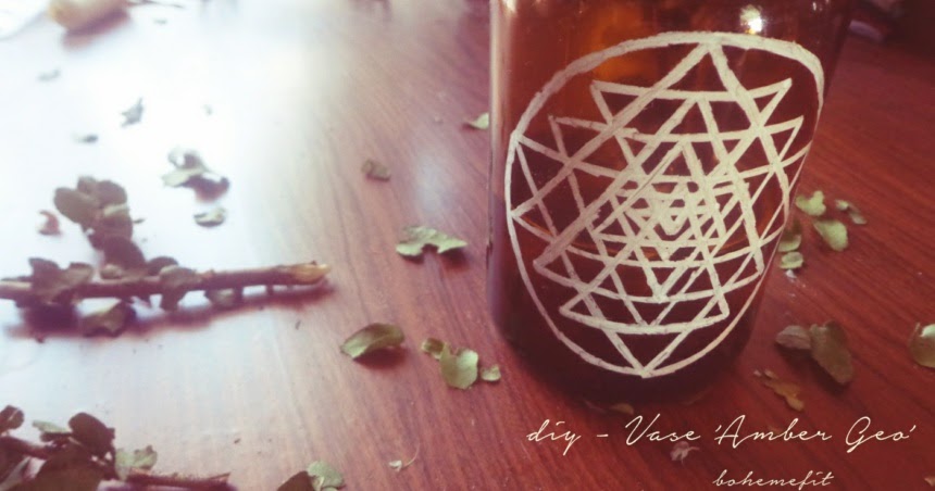Homeboheme ☾: diy - Vase 'Amber Geo'