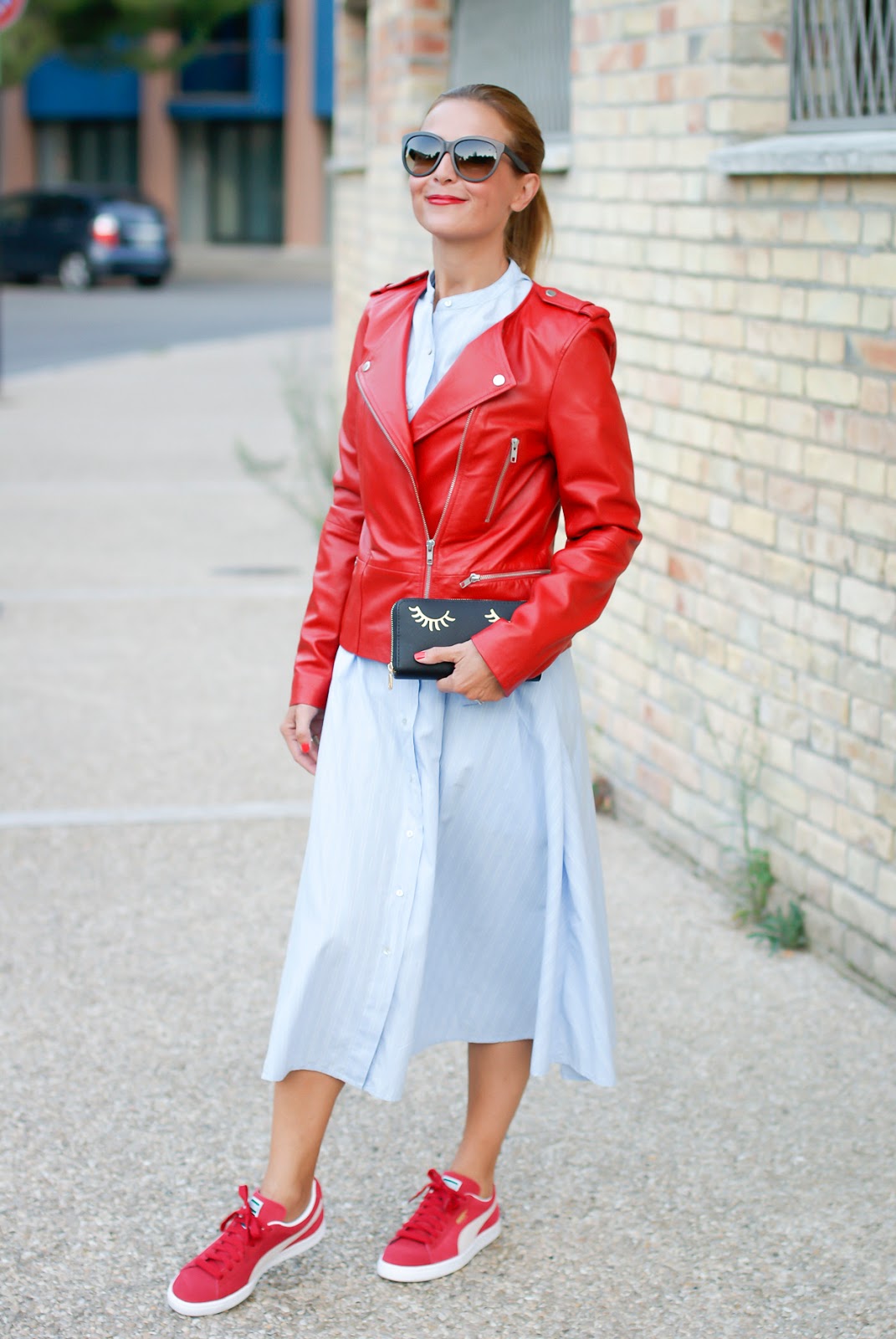 How to wear a red biker jacket | Fashion and Cookies - fashion and ...