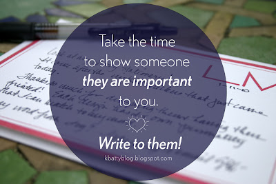 K. Batty Blog: Why letters are important!