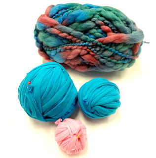 Carmi's Art: A Needle Pulling Thread - My T-shirt Yarn Article