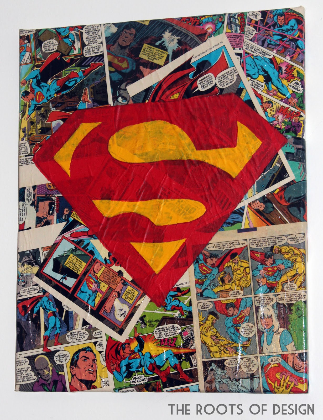 The Roots of Design: Comic Book Mix Media Art