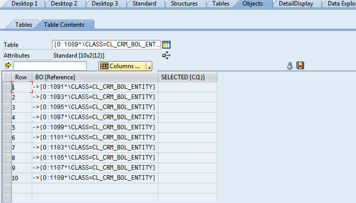 Sap Crm Webclient 2 Cl Crm Bol Entity Looking Object Attribute Values In Debugging 2142