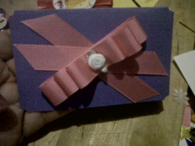 Piwi´sCreAciones: Tarjetas decoradas con liston