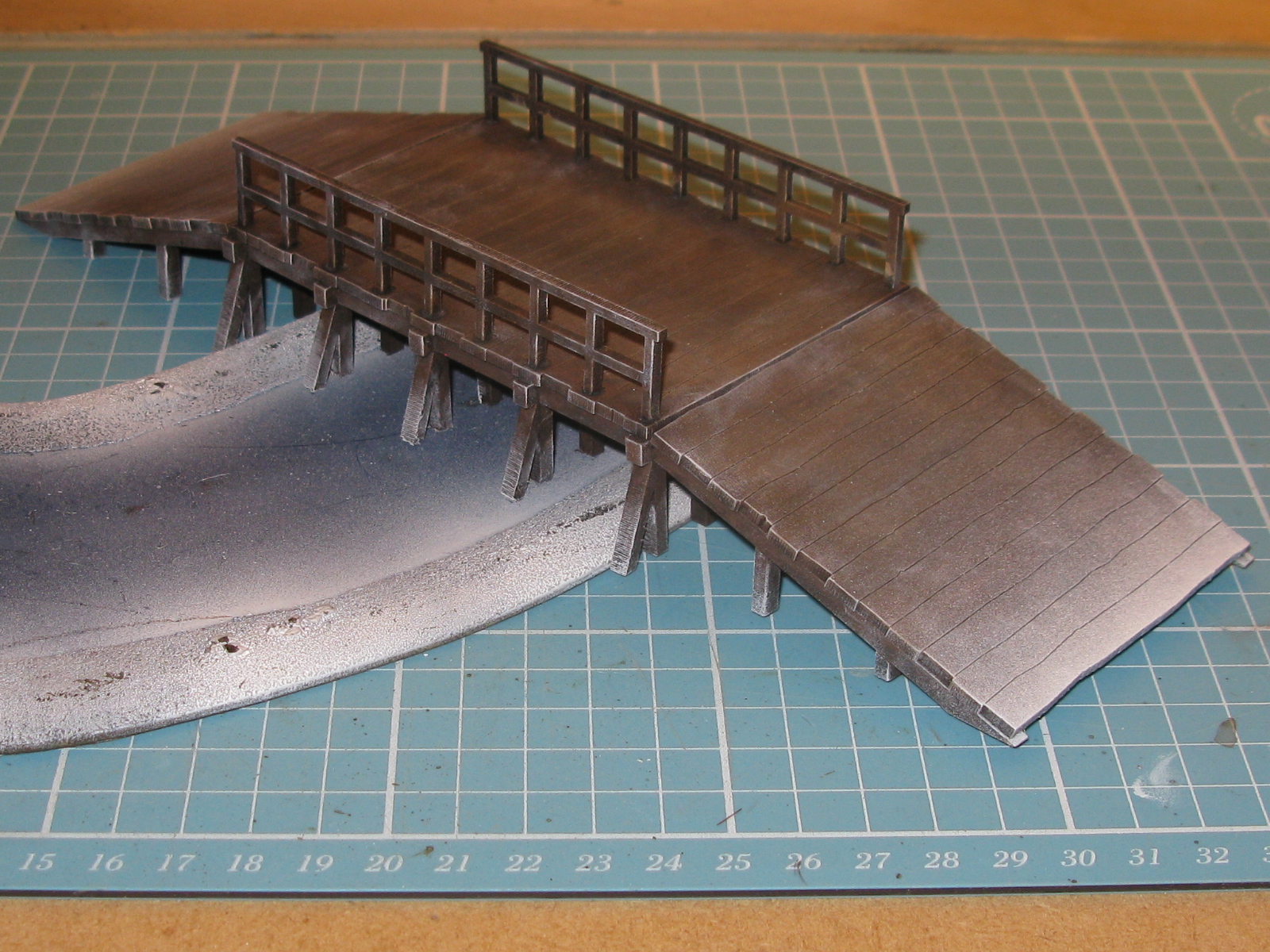 Jim's Wargames Workbench: What a Tanker! Winter River Bridges