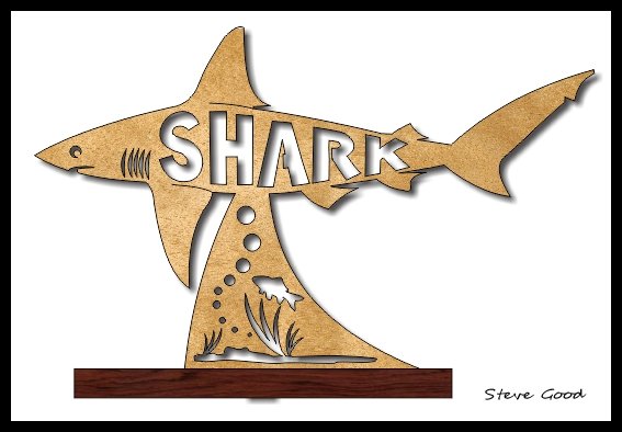 Scrollsaw Workshop: Shark! Scroll Saw Pattern.