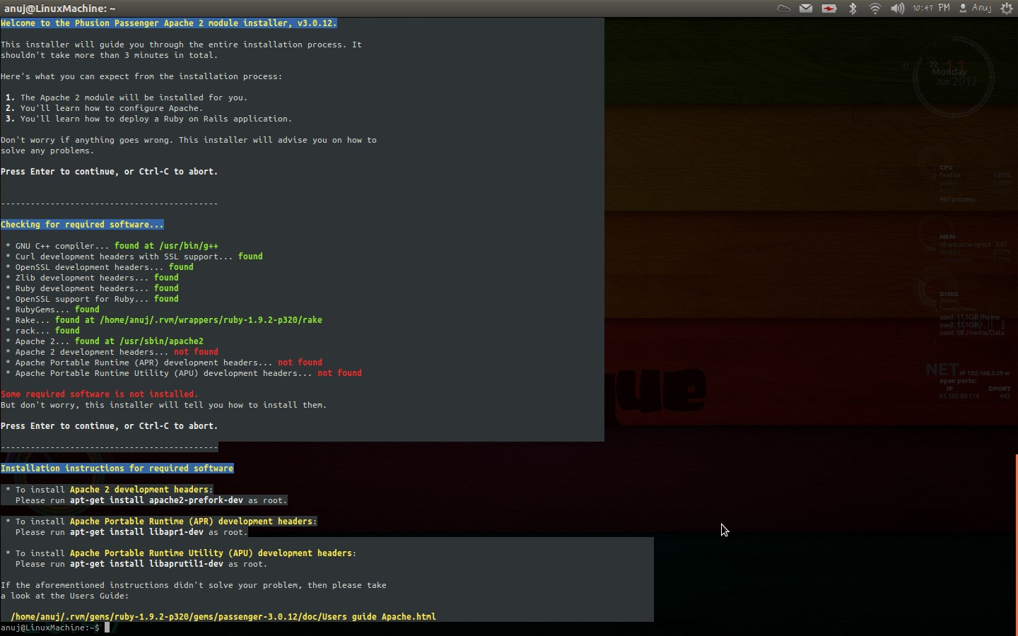 Housefullhub: Apache2 + Passenger Installation for rails on Ubuntu