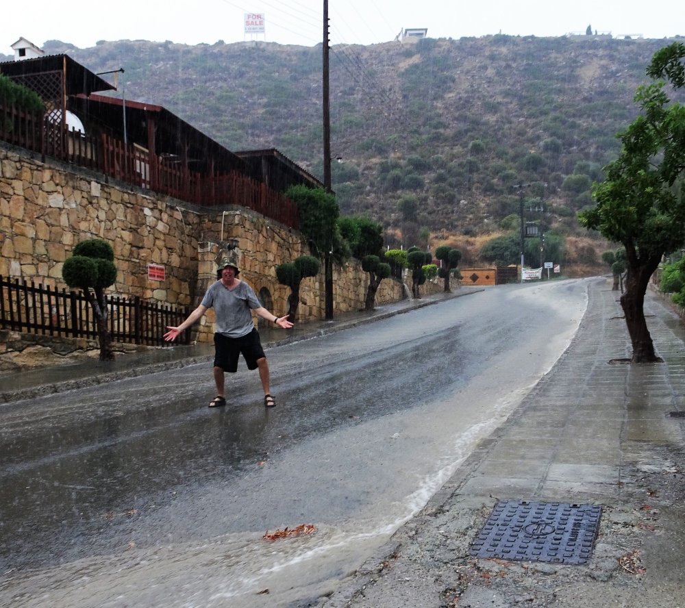 A new life planned in Cyprus: Torrential Rain in Cyprus......In August