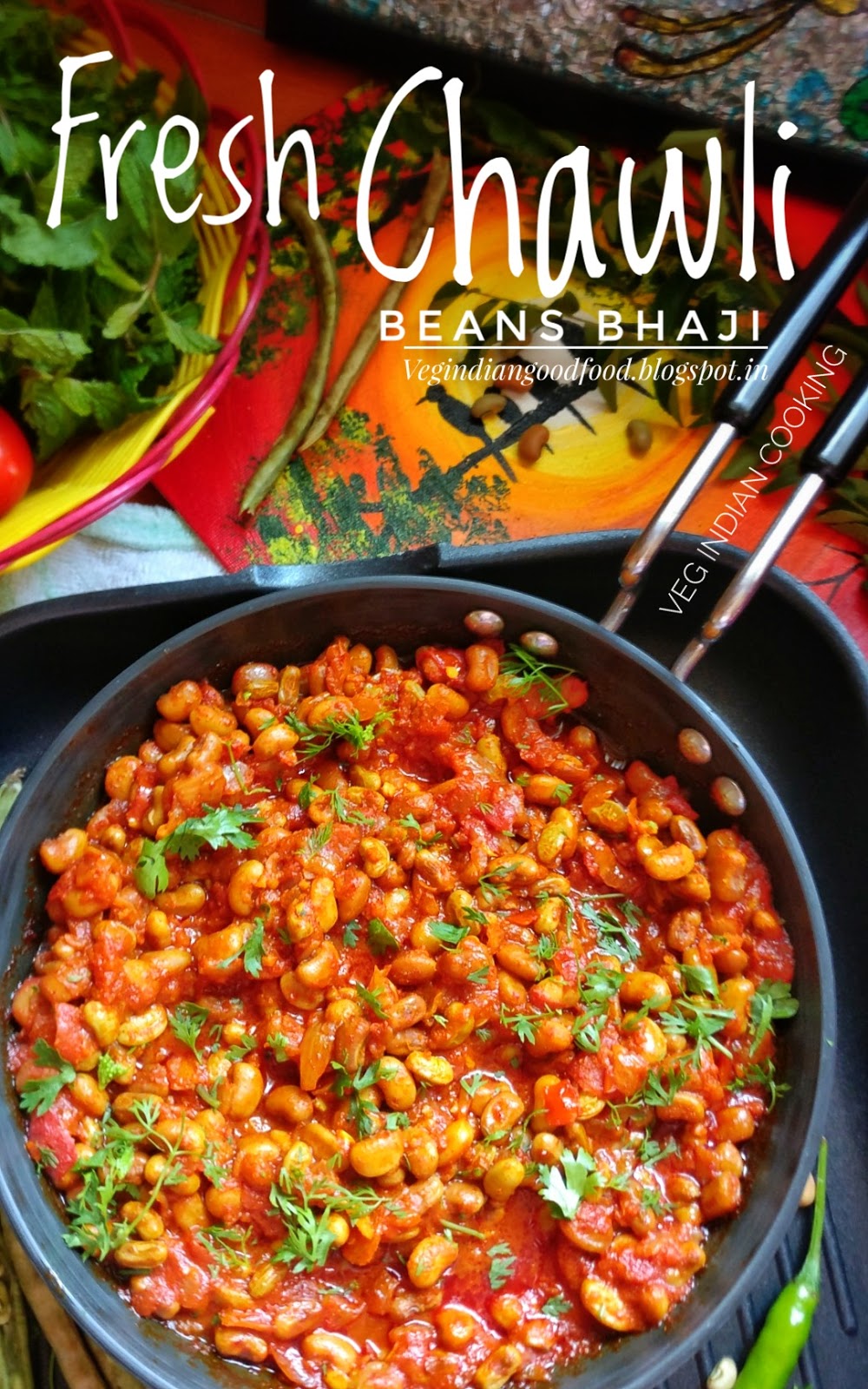 Veg Indian Cooking: Green Black Eyed Beans - Cow Peas - Chawli Beans ...